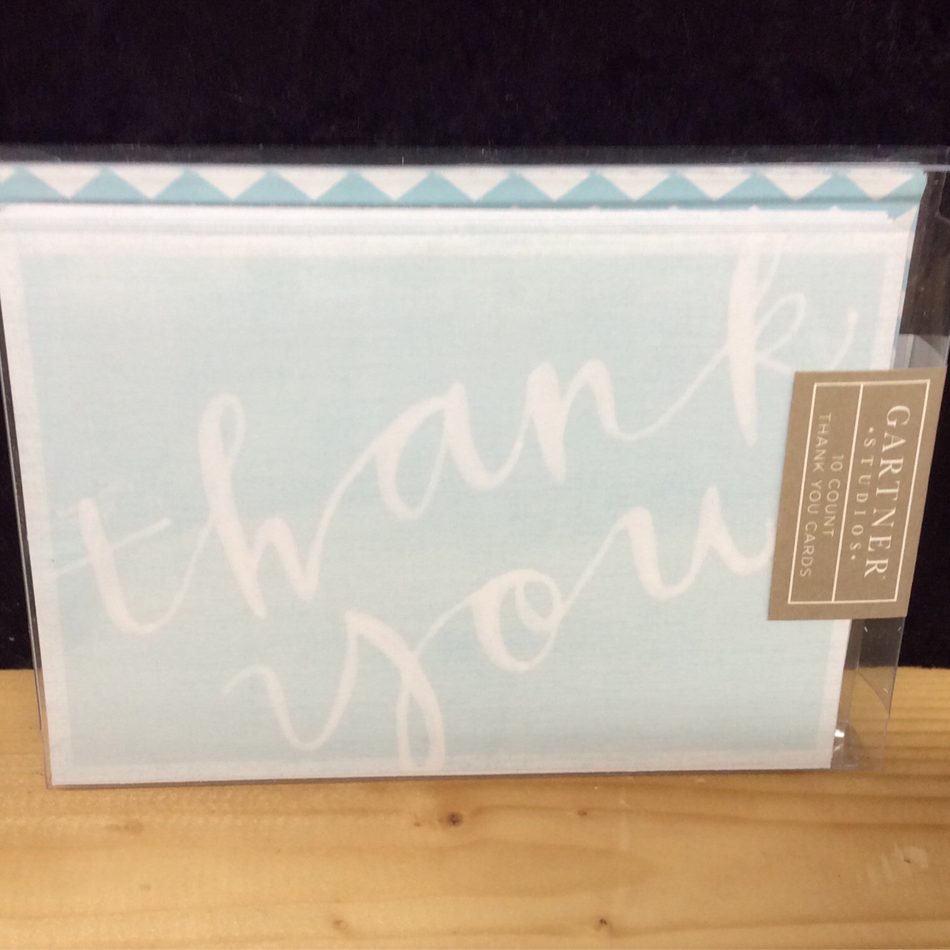 Gartner Studio 10 Count Thank You Cards Light Blue with Envelopes ...